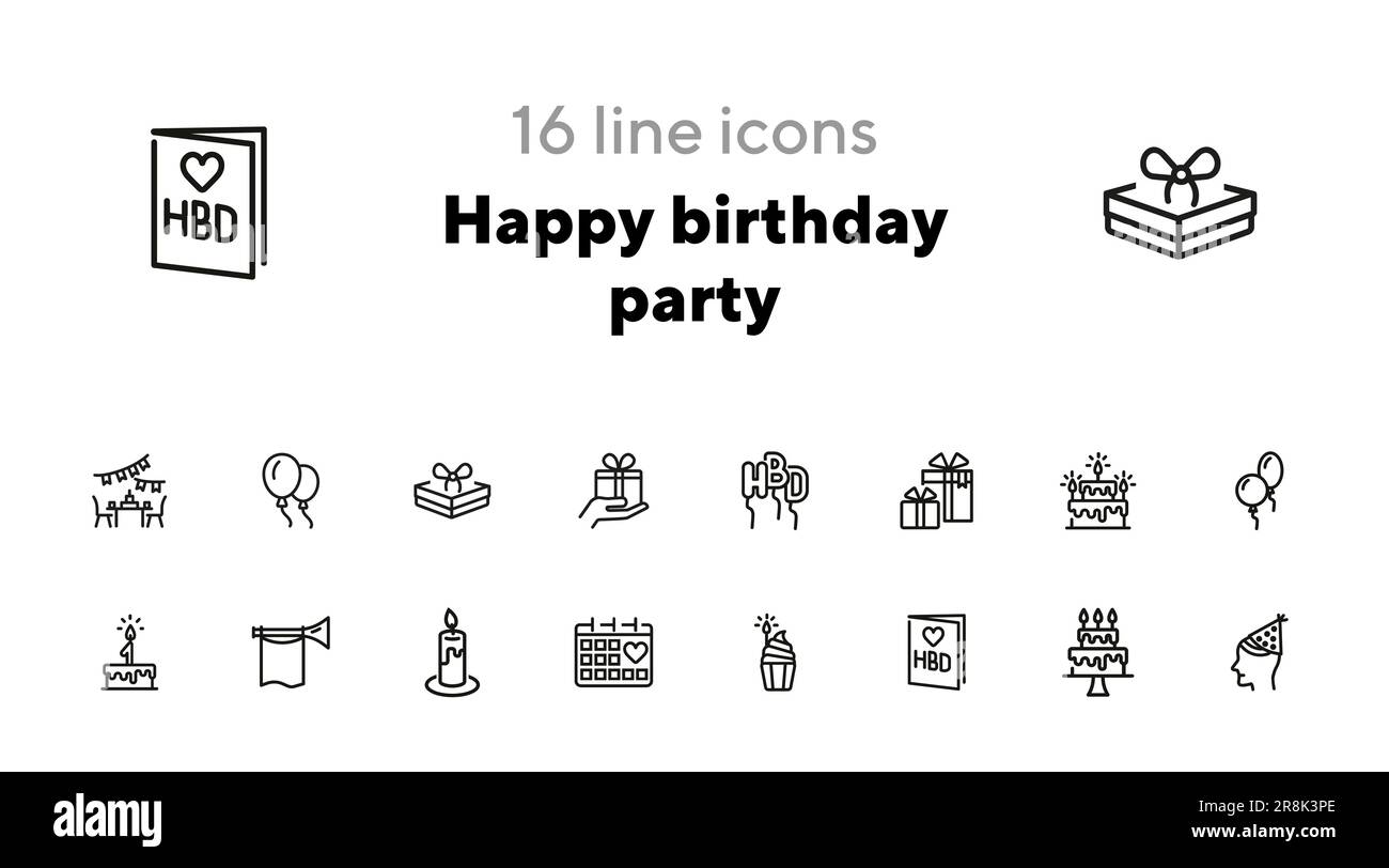 First birthday cake icon Stock Vector Images - Alamy