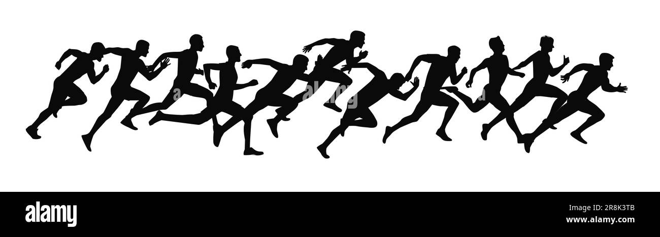 Man running silhouette Stock Vector Image & Art - Alamy