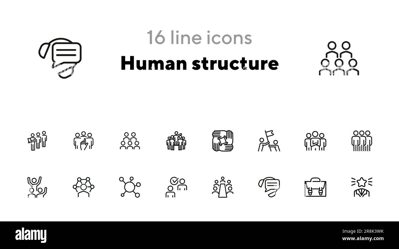 Human structure icons Stock Vector Image & Art - Alamy
