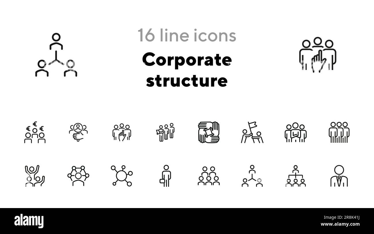 Professional hierarchy outline Stock Vector Images - Alamy