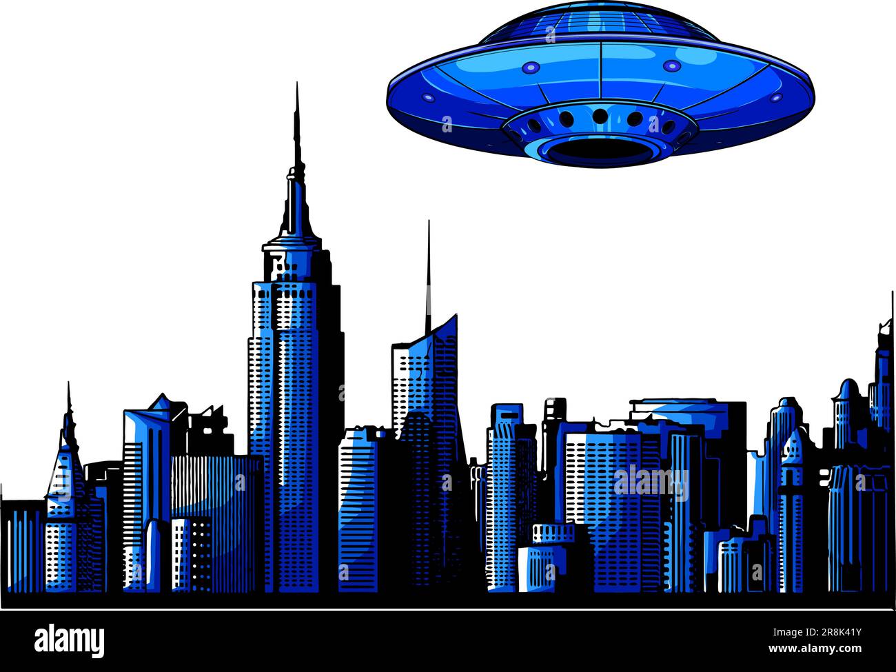 3d ufo flying alien Stock Vector Images - Alamy