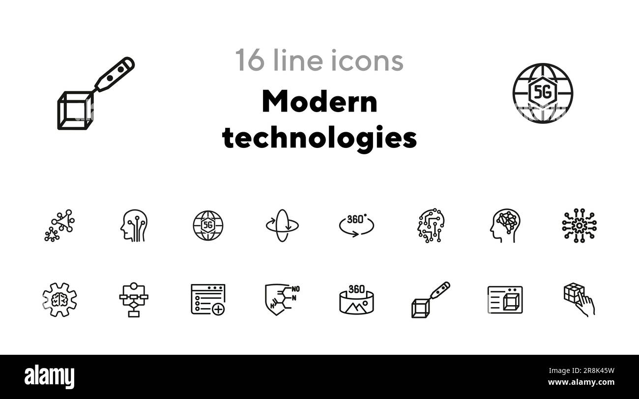 Ai technologies line icon Stock Vector Images - Alamy