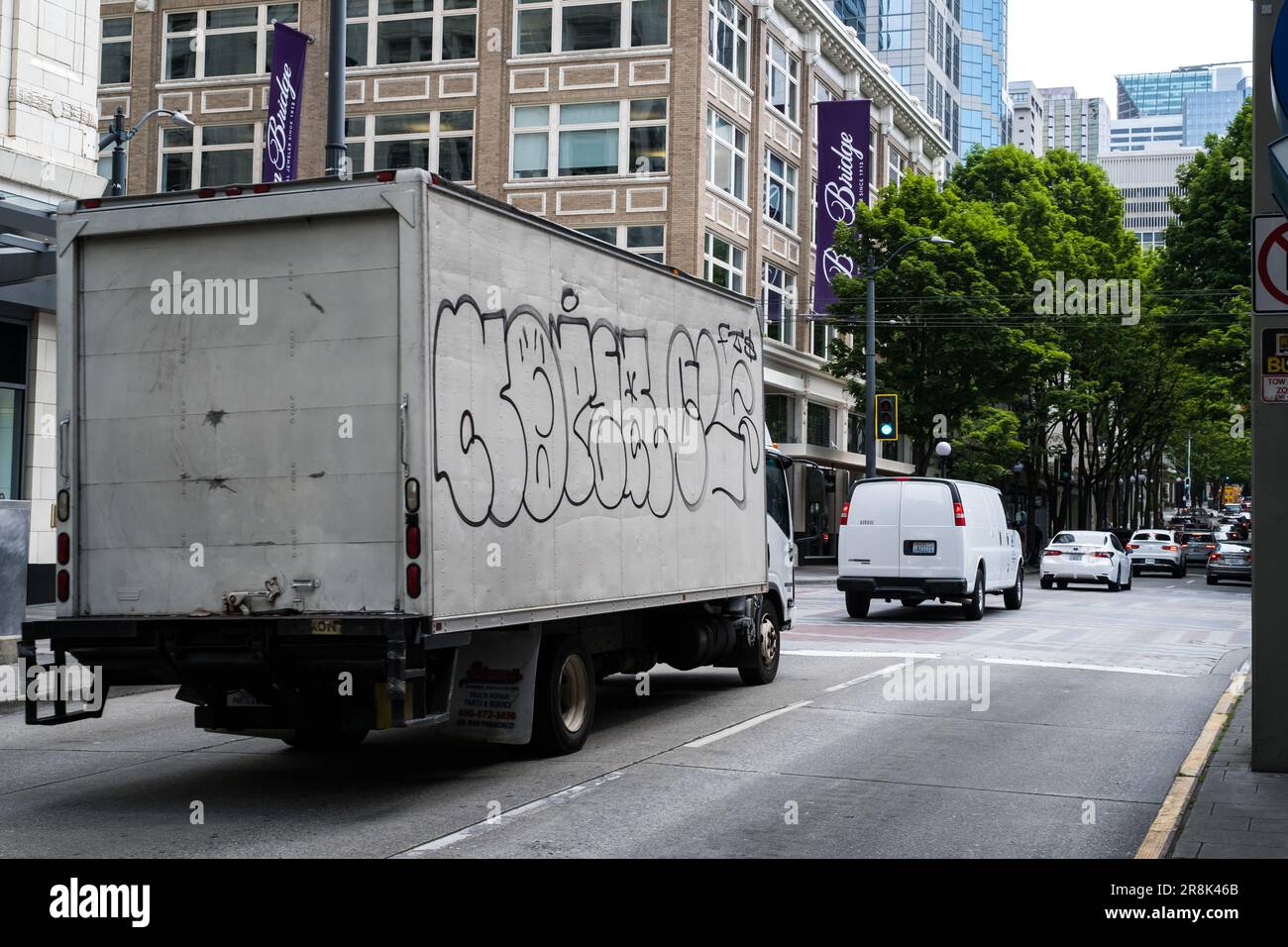 Seattle graffiti law hi-res stock photography and images - Alamy