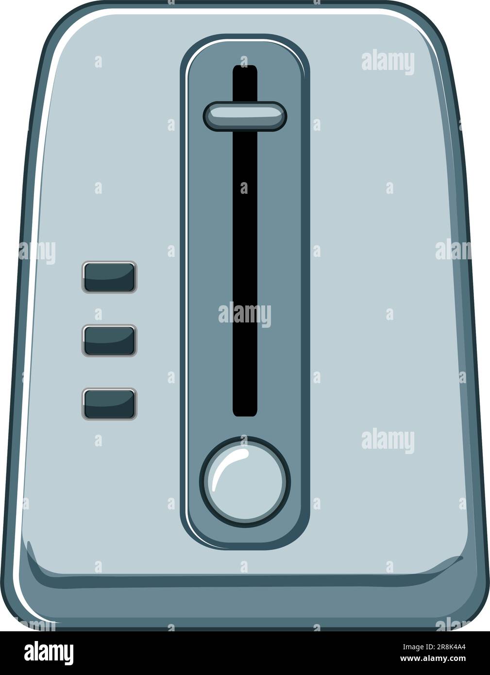 kitchen toaster bread cartoon vector illustration Stock Vector Image ...