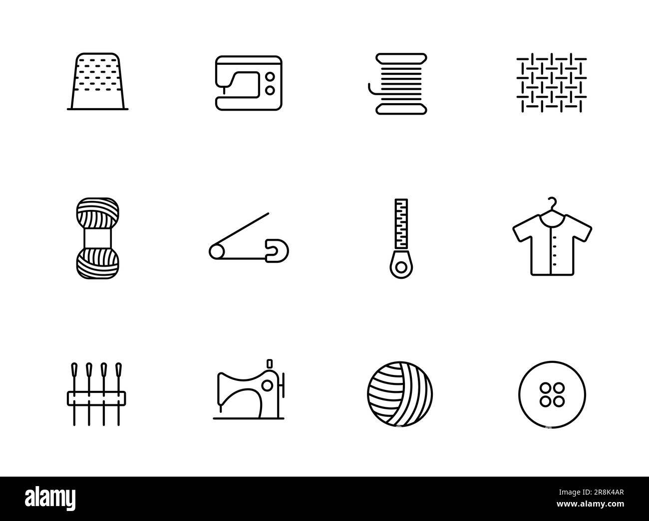 Sewing machine outline hi-res stock photography and images - Alamy