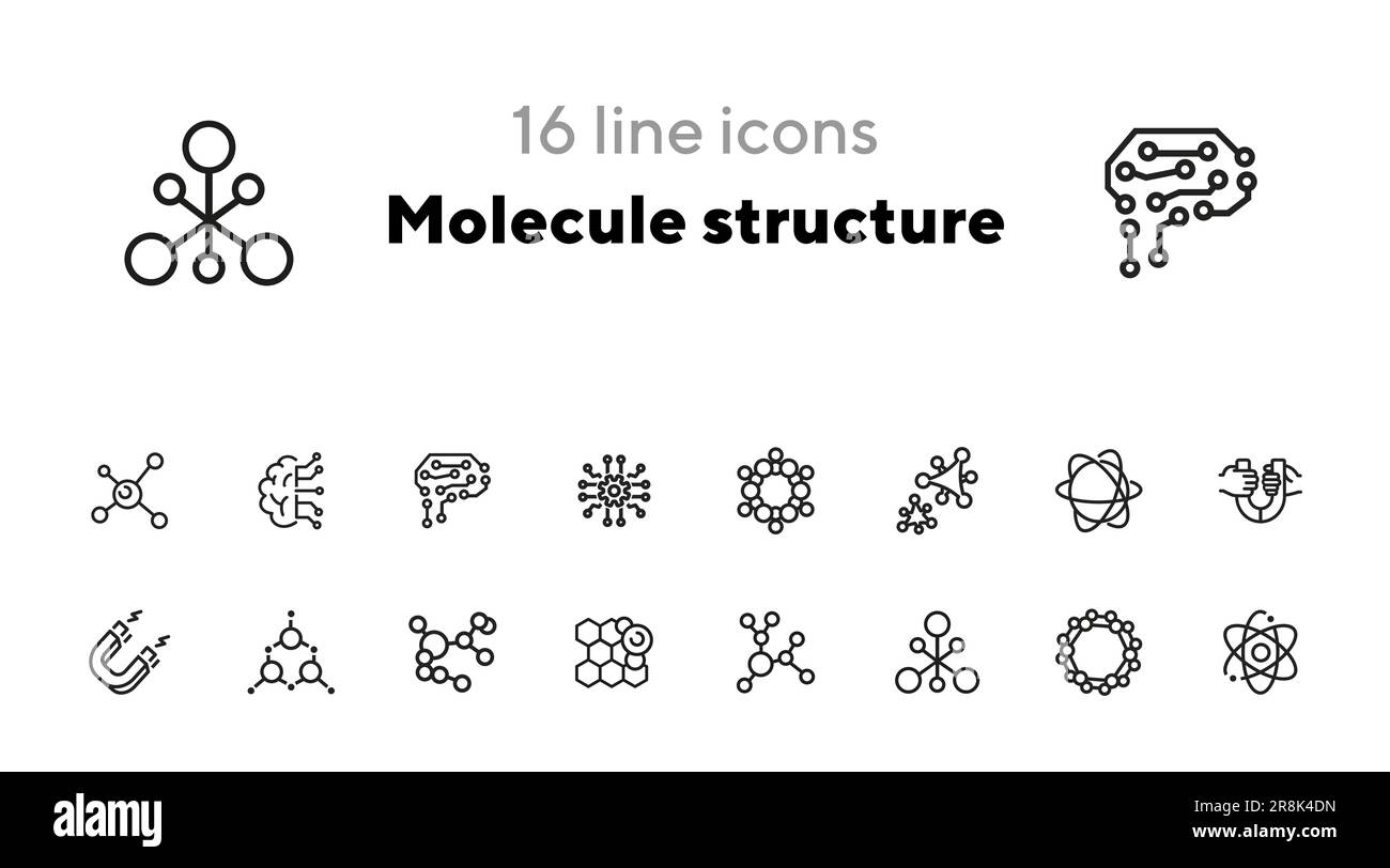Molecule structure icon Stock Vector Image & Art - Alamy