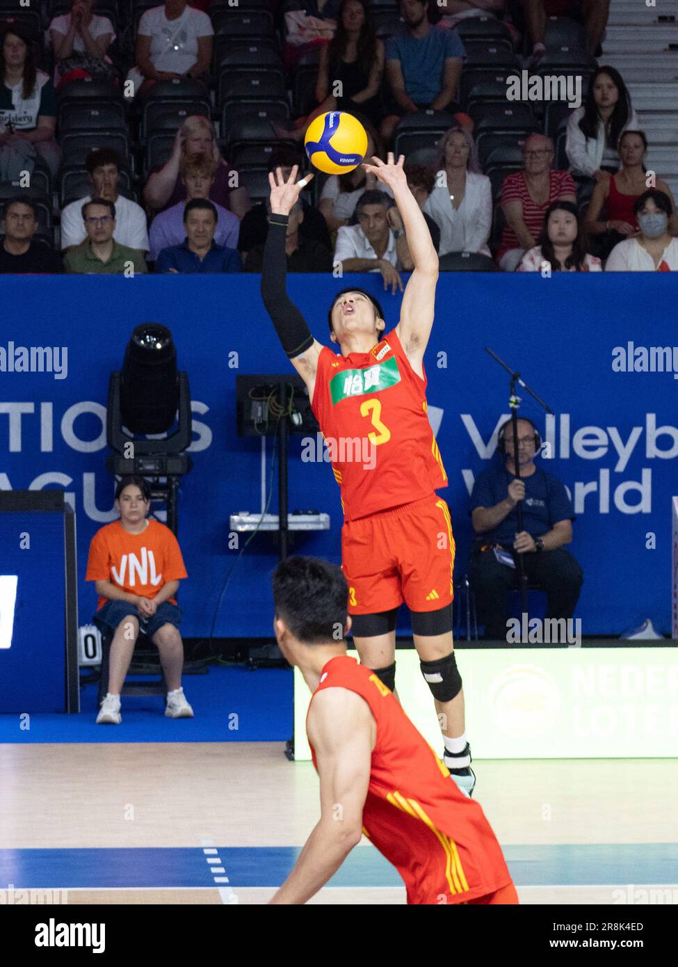 Rotterdam, Netherlands. 21st June, 2023. Wang Hebin (top) of China ...