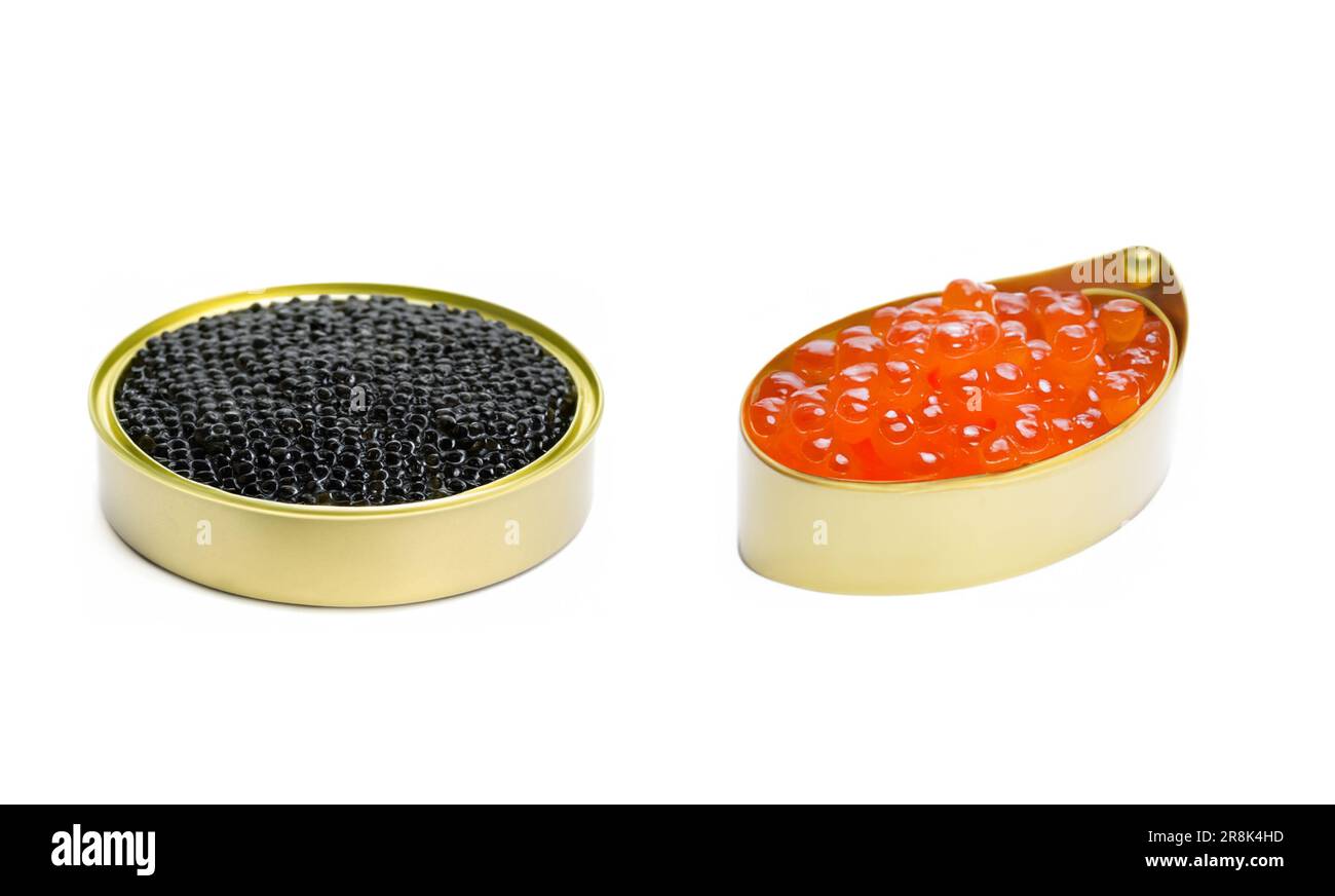 Caviar cans Cut Out Stock Images & Pictures - Alamy