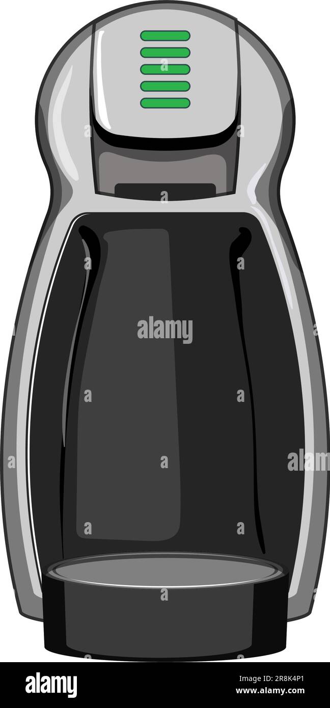 hot capsule coffee maker cartoon vector illustration Stock Vector Image ...