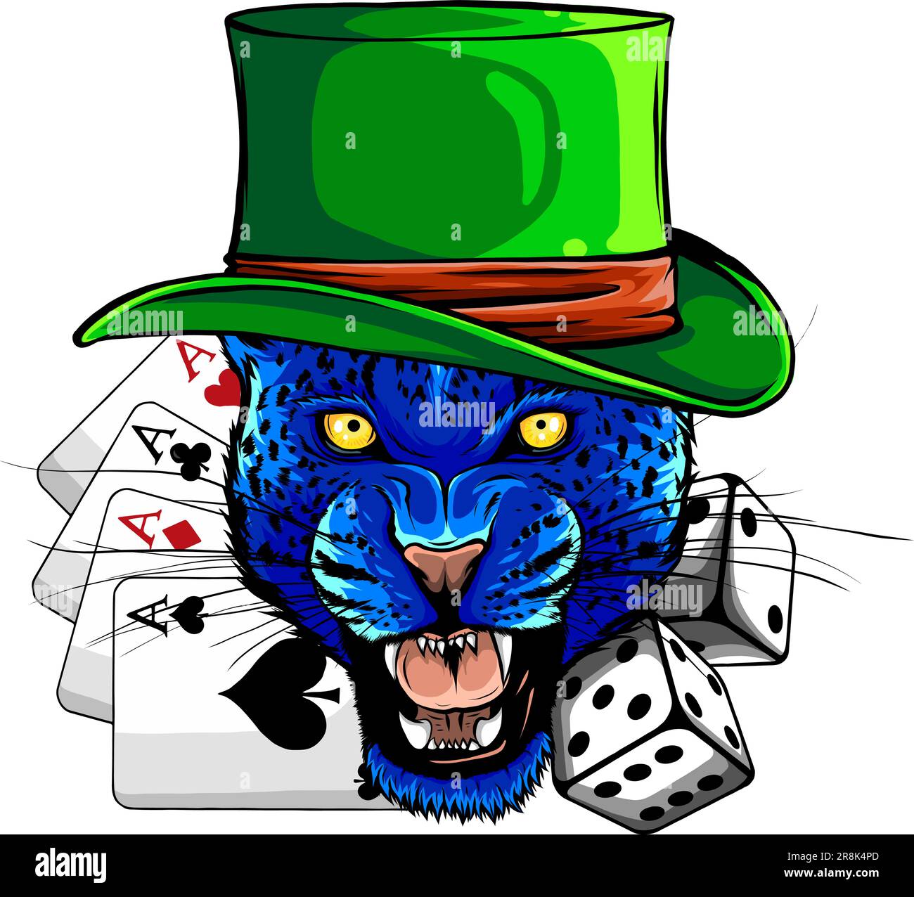 Leopard head in vector, Panthera pardus, big cat, wild animal vector ...