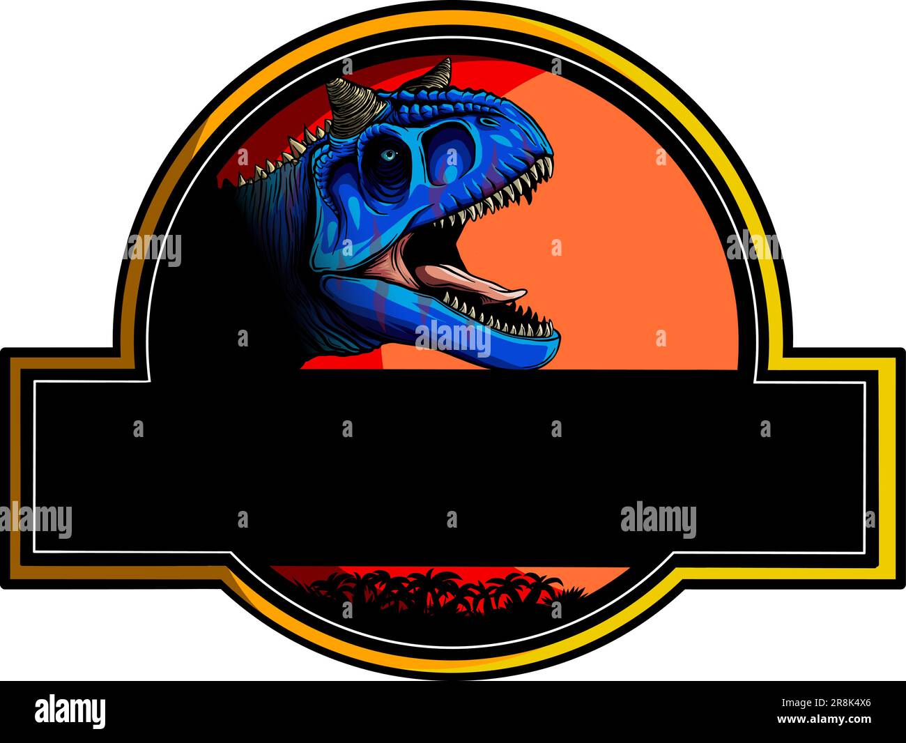 vector illustration of World of Dinosaurs logo Stock Vector Image & Art ...