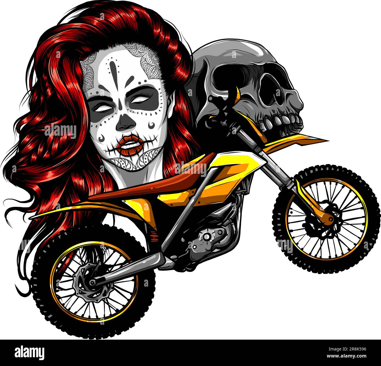 Woman dead at wheel Stock Vector Images - Alamy