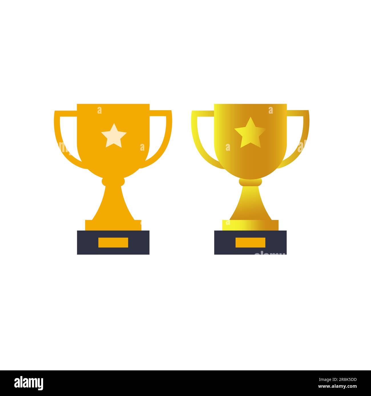 Vector flat golden trophy stock illustration Stock Vector Image & Art ...