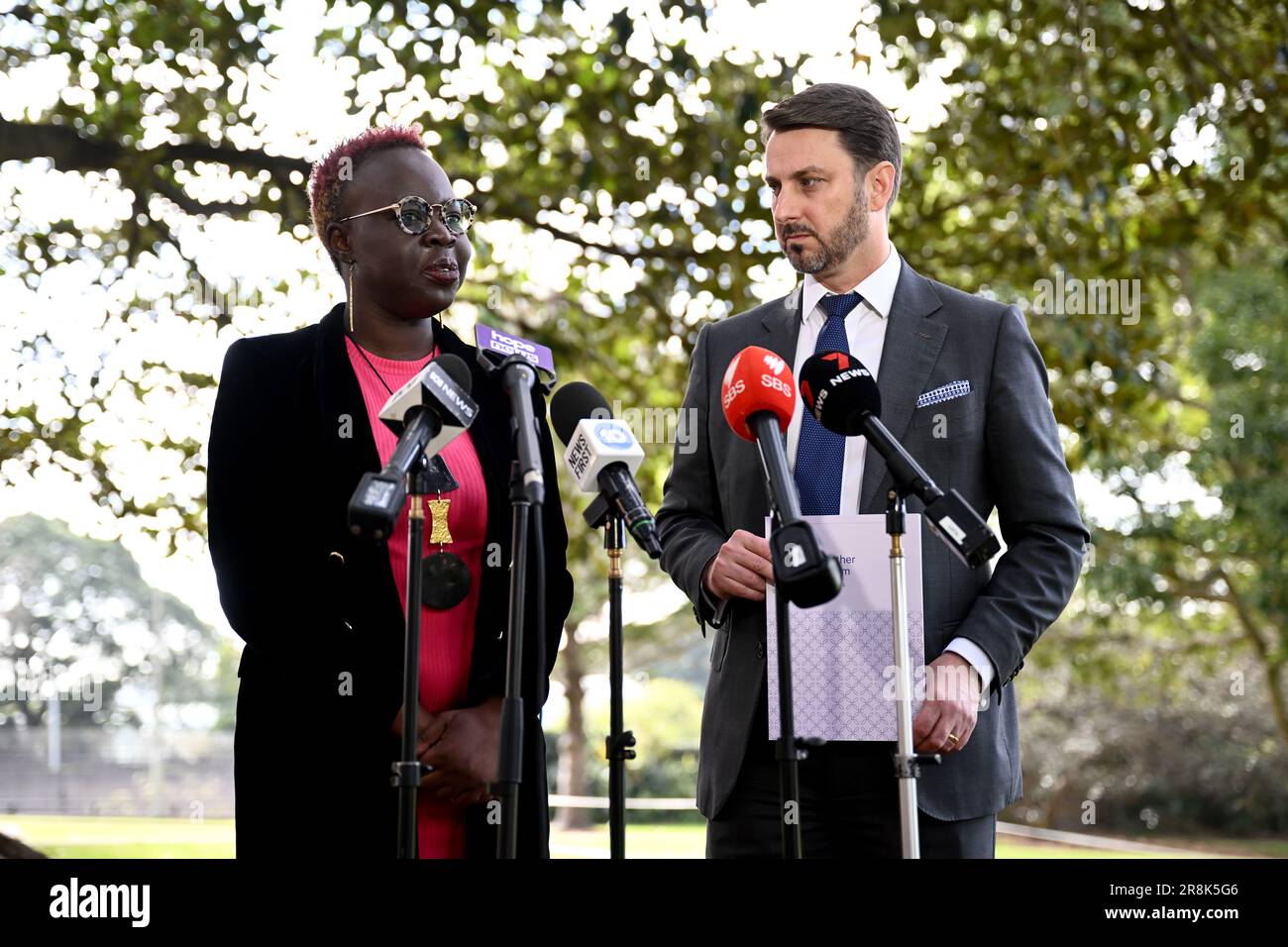 Sydney, Australia. 22nd June, 2023. Modern slavery survivor and Global ...