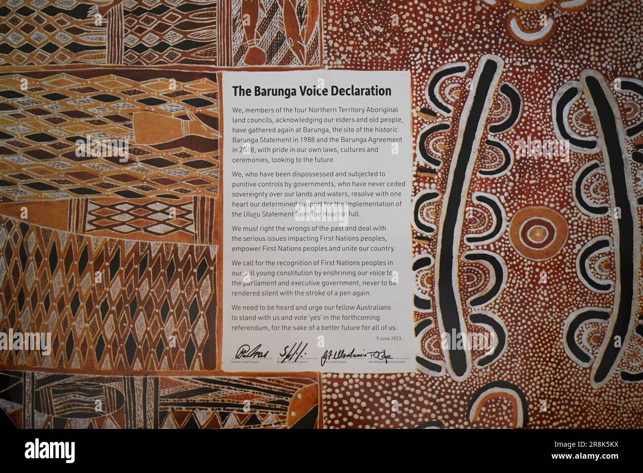 Canberra, Australia. 22nd June, 2023. A detail view of the 2023 Barunga ...