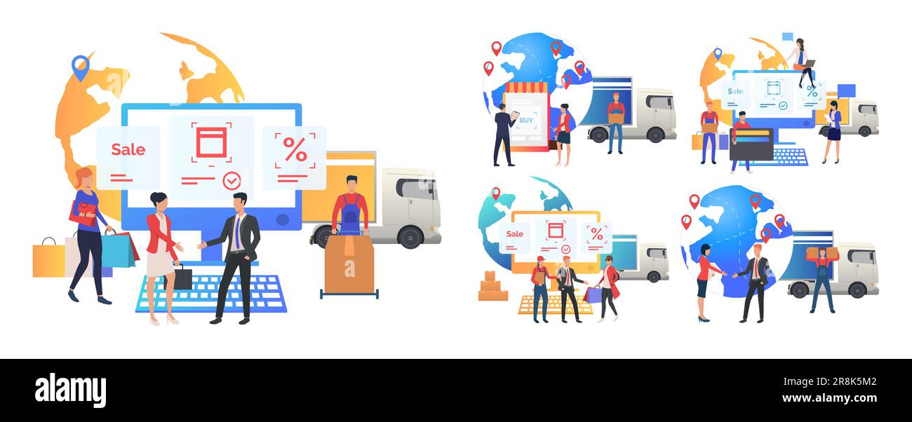 Logistics staff Cut Out Stock Images & Pictures - Alamy