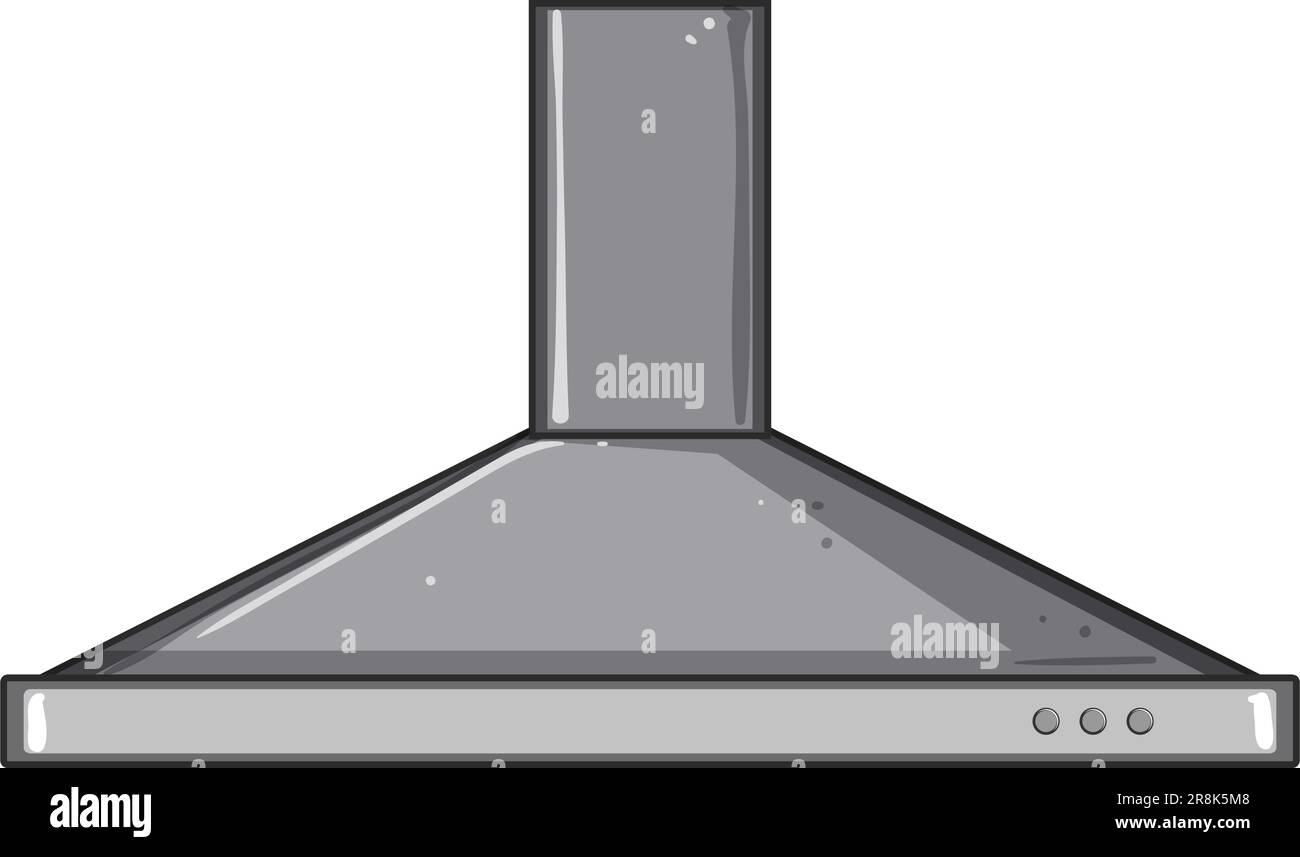 cooking range hood cartoon vector illustration Stock Vector Image & Art ...