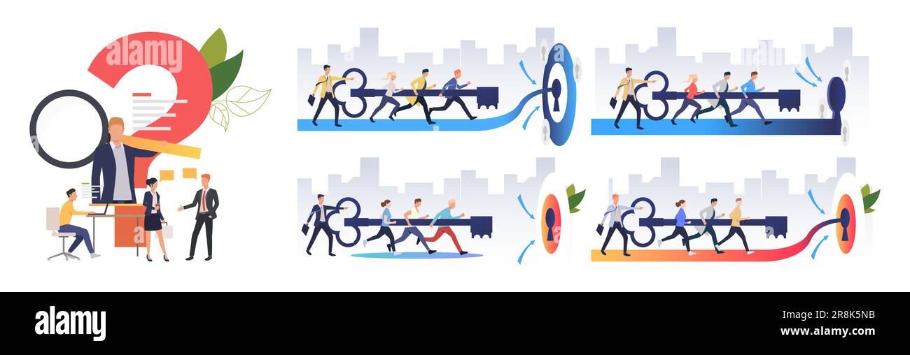 Effective teamwork set Stock Vector Image & Art - Alamy