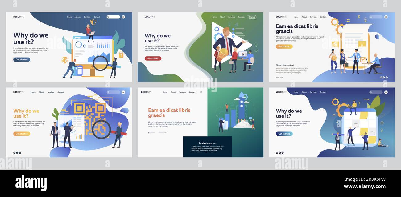 Startup project set Stock Vector Image & Art - Alamy