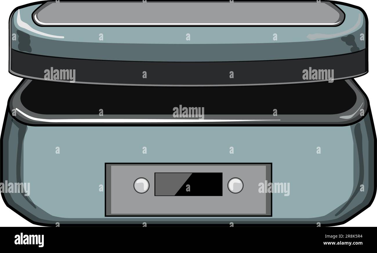 machine sandwich maker cartoon vector illustration Stock Vector Image ...