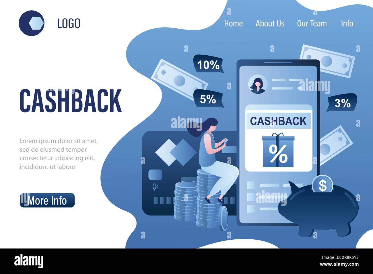 Piggy bac Stock Vector Images - Alamy