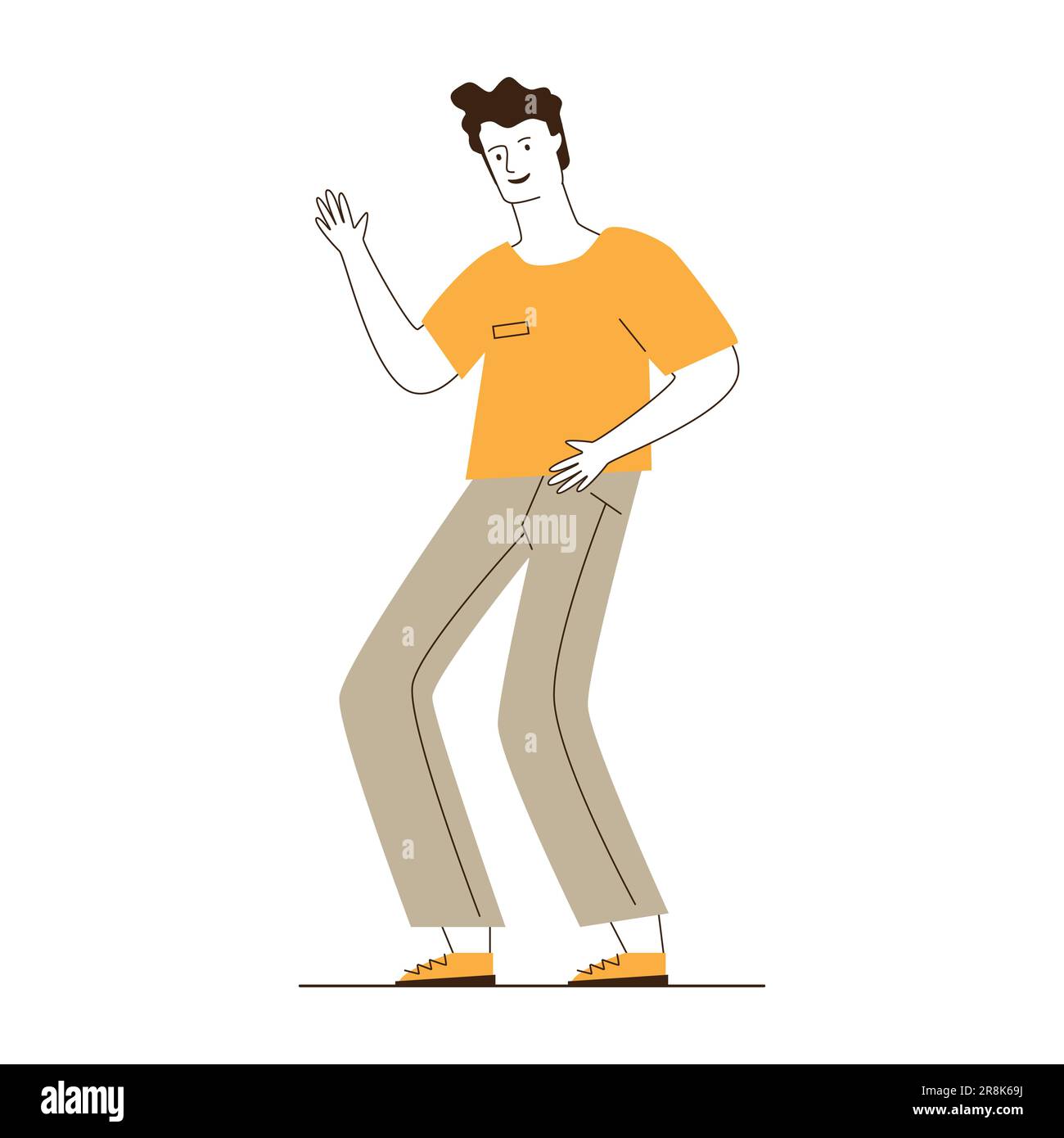 Full body positive young Stock Vector Images - Alamy