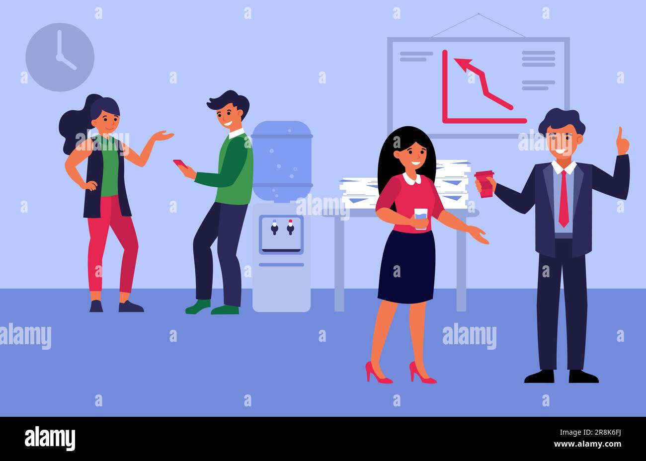 Friendly colleagues Stock Vector Images - Alamy