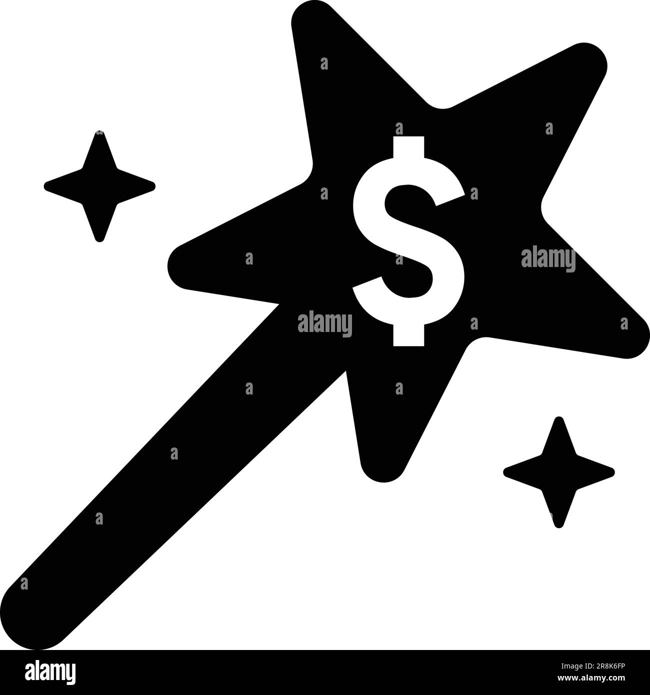 Money Wizard icon. symbol for use on mobile apps, print media and web ...