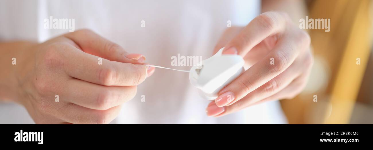 Floss package hi-res stock photography and images - Alamy