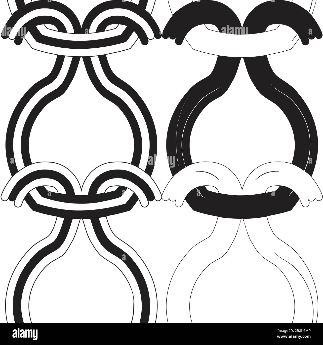 Link in a chain Stock Vector Images - Alamy