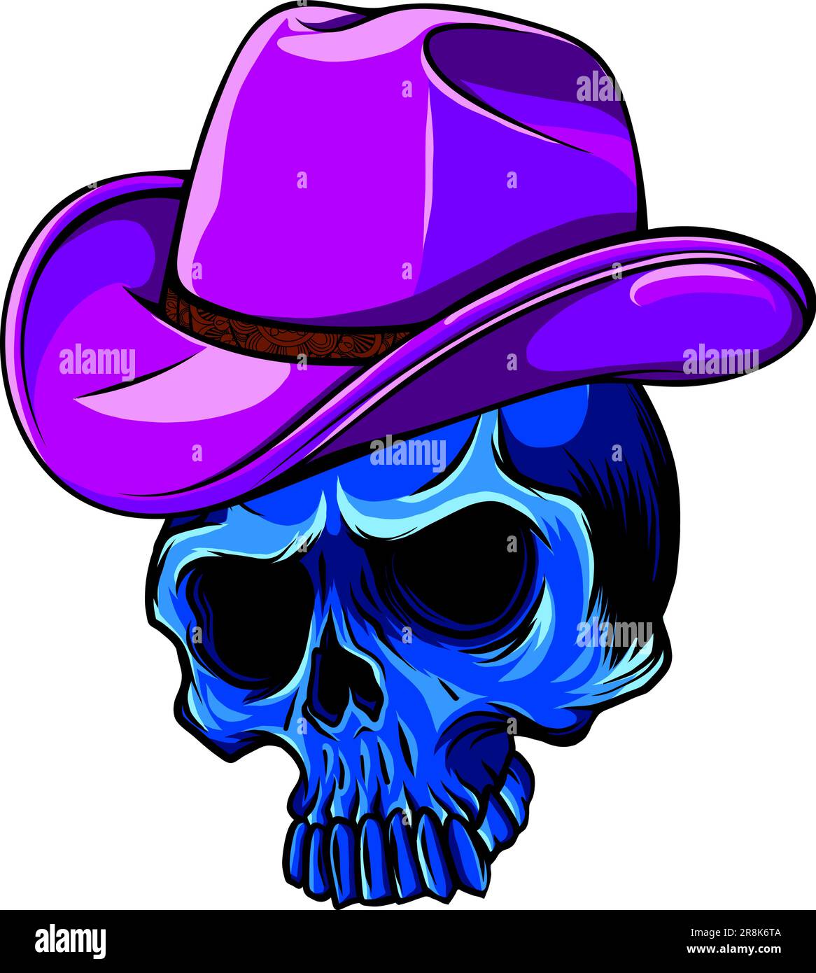 Gangster Skull Blue