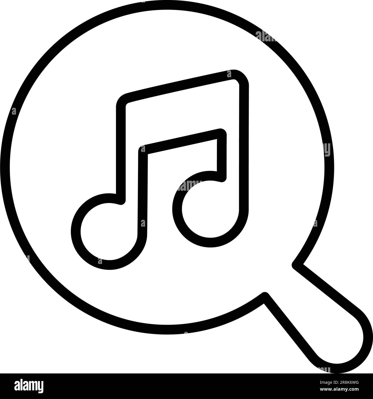 Music Search icon. symbol for use on mobile apps, print media and web ...