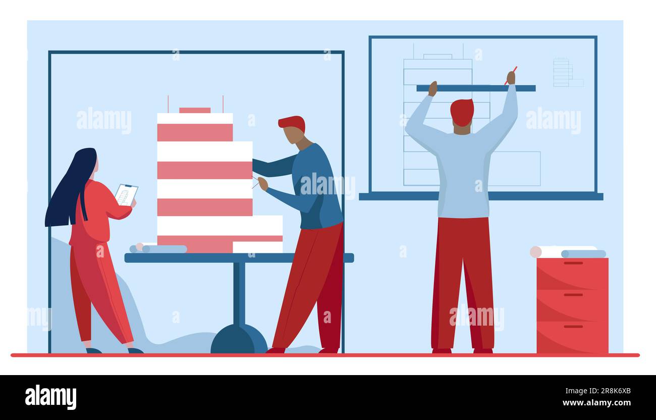 Architects building model Stock Vector Images - Alamy