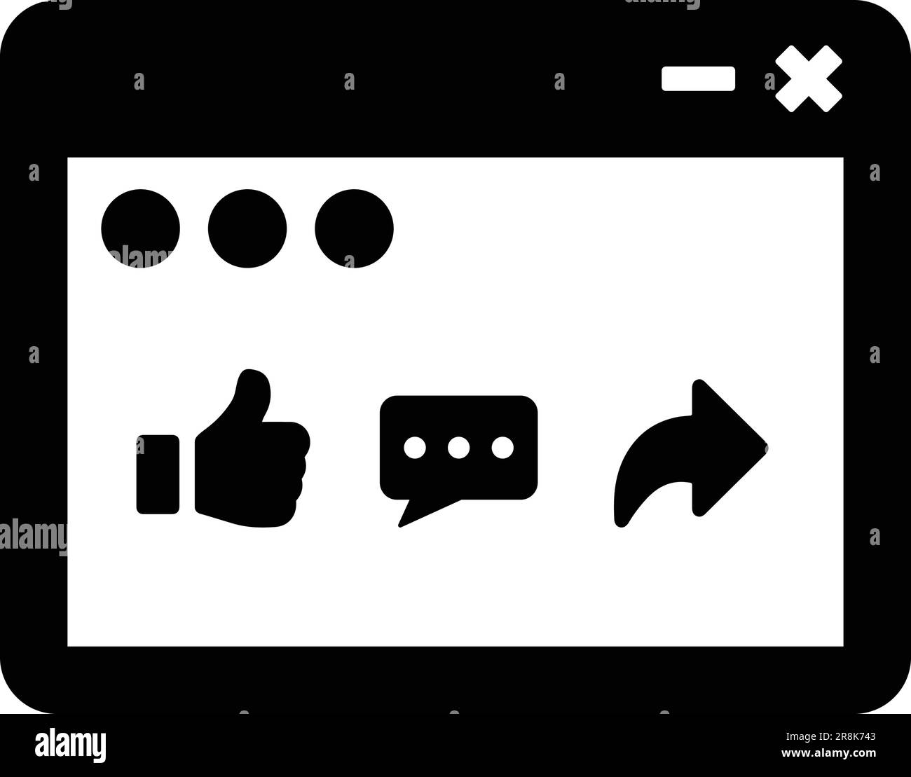 Flat design Thumb icon, Like symbols design template vector ...