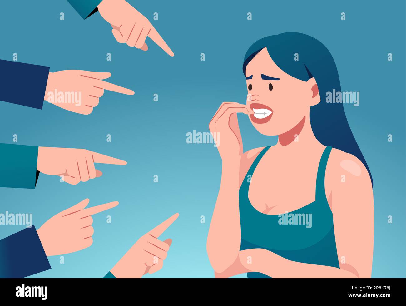 Woman accused Stock Vector Images - Alamy