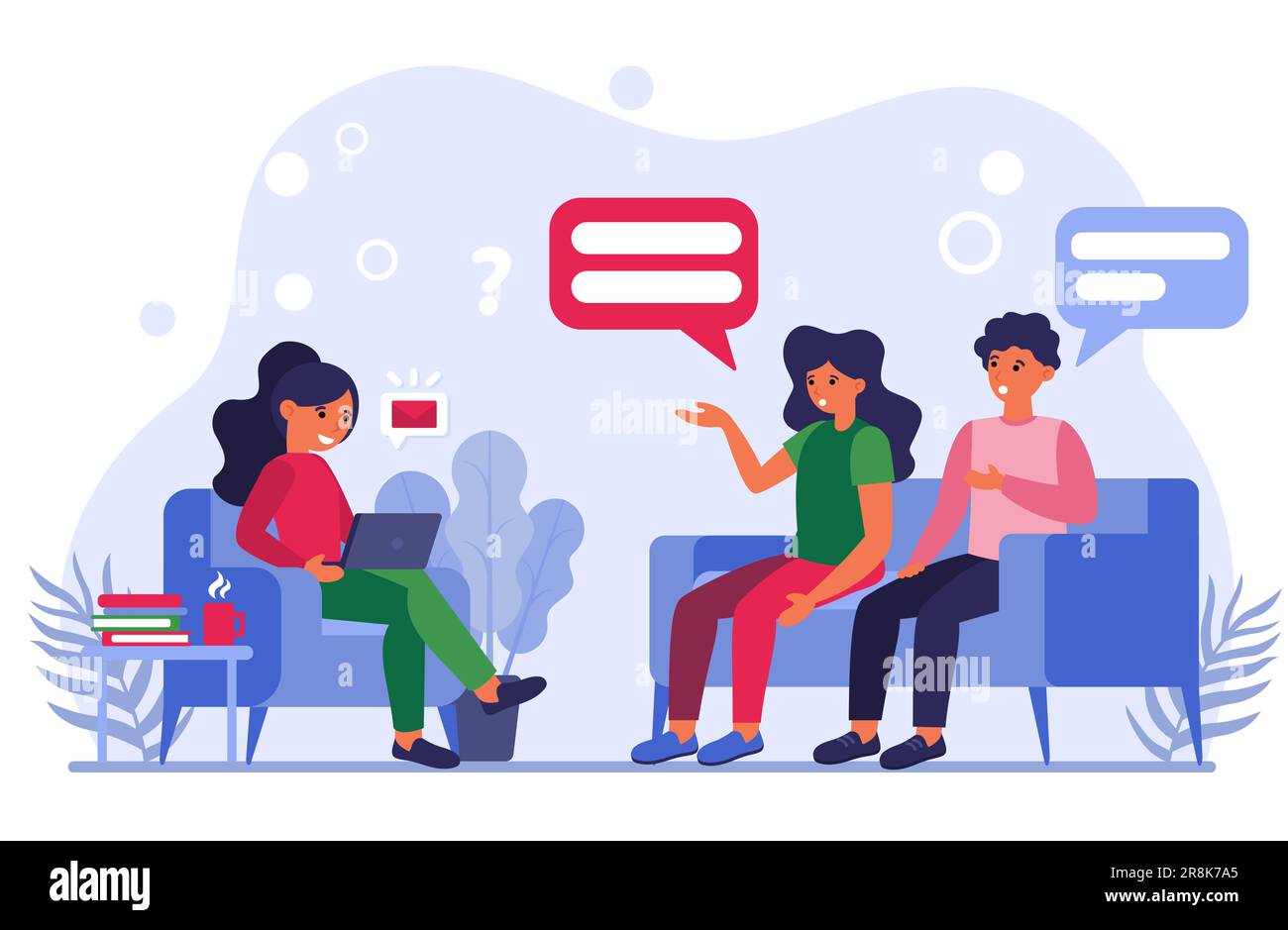 Annoyed talking Stock Vector Images - Alamy