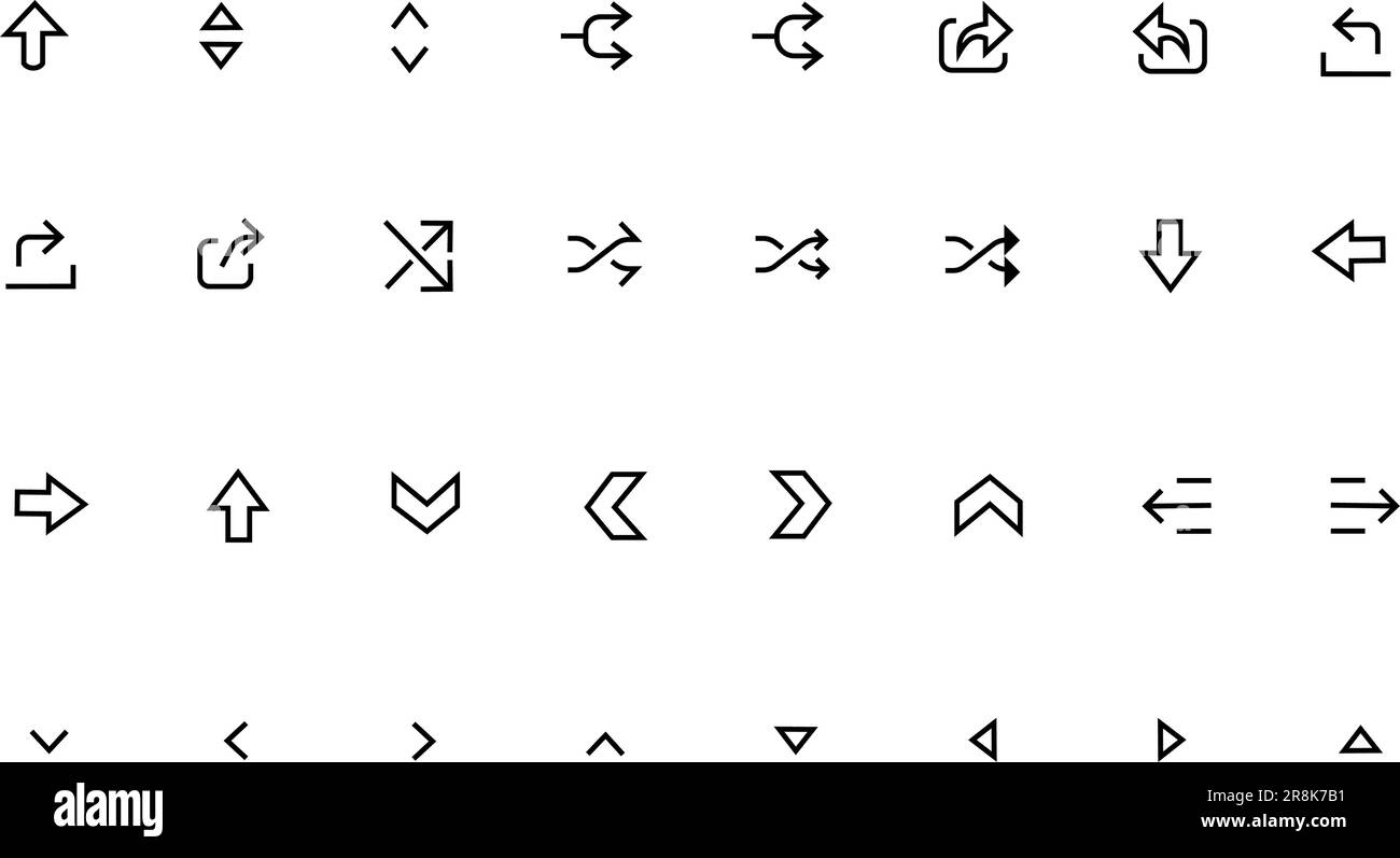 Arrow icons set. OK icon. Arrow vector collection. Ok. Cursor. Modern ...
