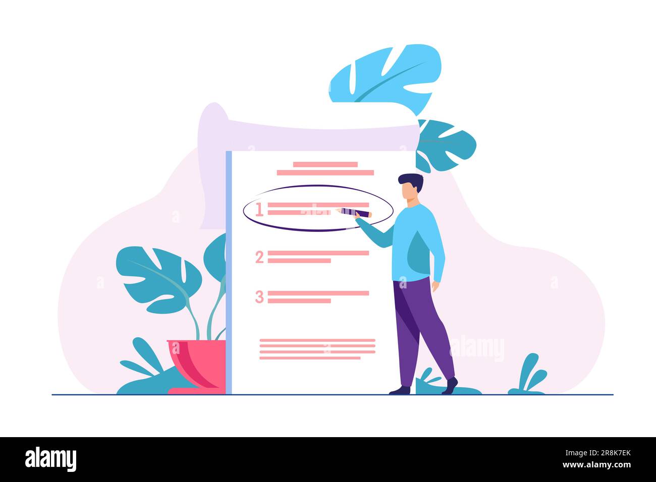 Manager taking order Stock Vector Images - Alamy