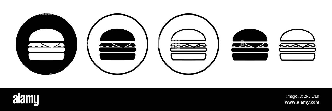 Burger icon vector. hamburger logo icon. fast food icon Stock Vector ...