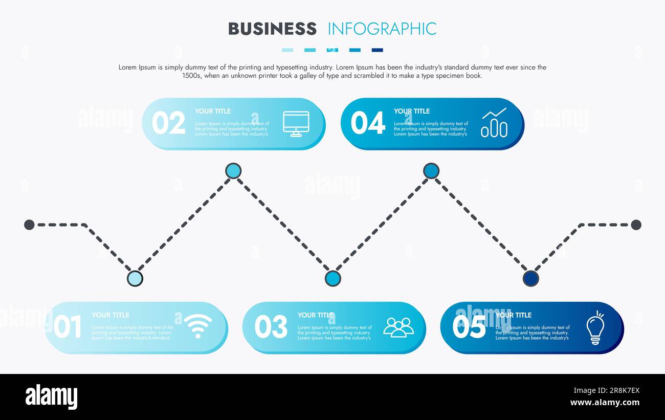 Business template for presentation. Infographic business data ...