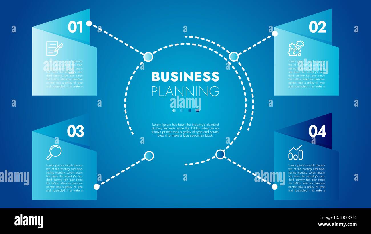 Business template for presentation. Infographic business data visualization. Process chart with ...