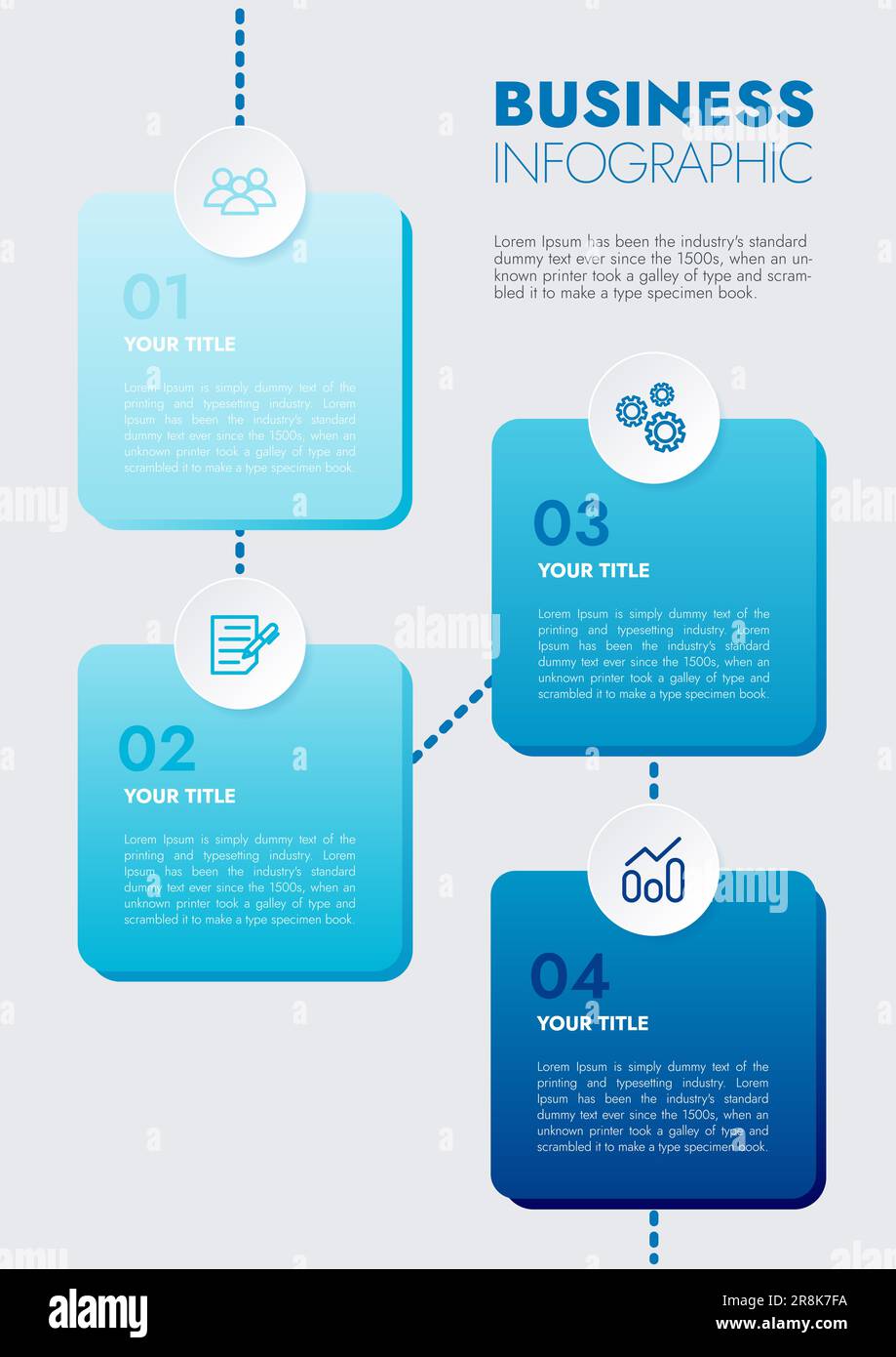 Business template for presentation. Infographic business data ...