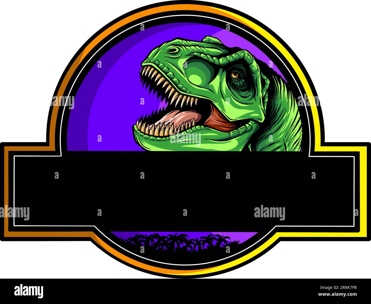 illustration Dinosaur T-Rex dinosaur vector design logo Stock Vector ...