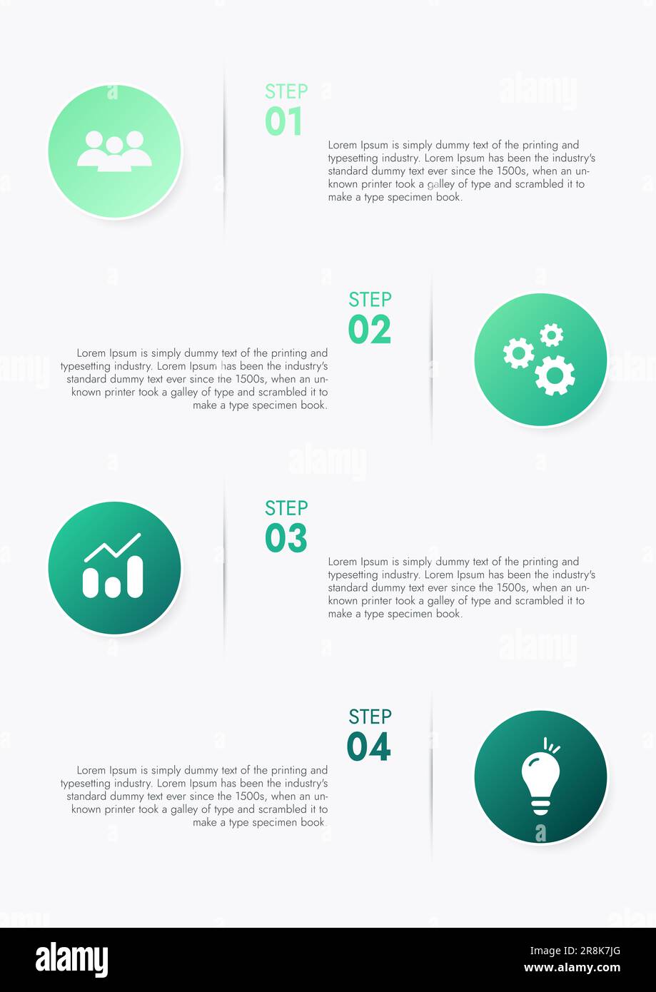 Business template for presentation. Infographic business data visualization. Process chart with ...