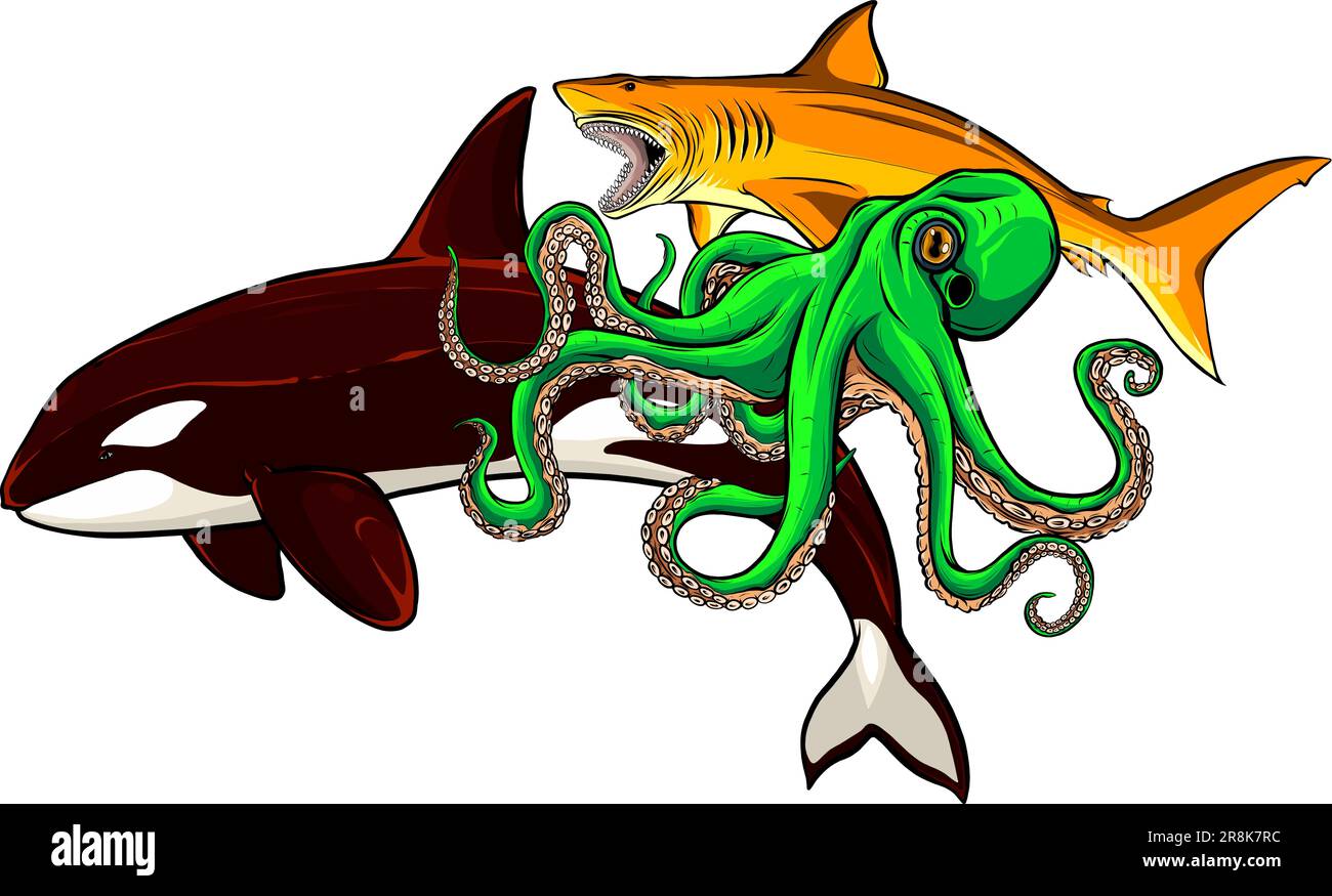 Manta ray sea animals Stock Vector Images - Alamy