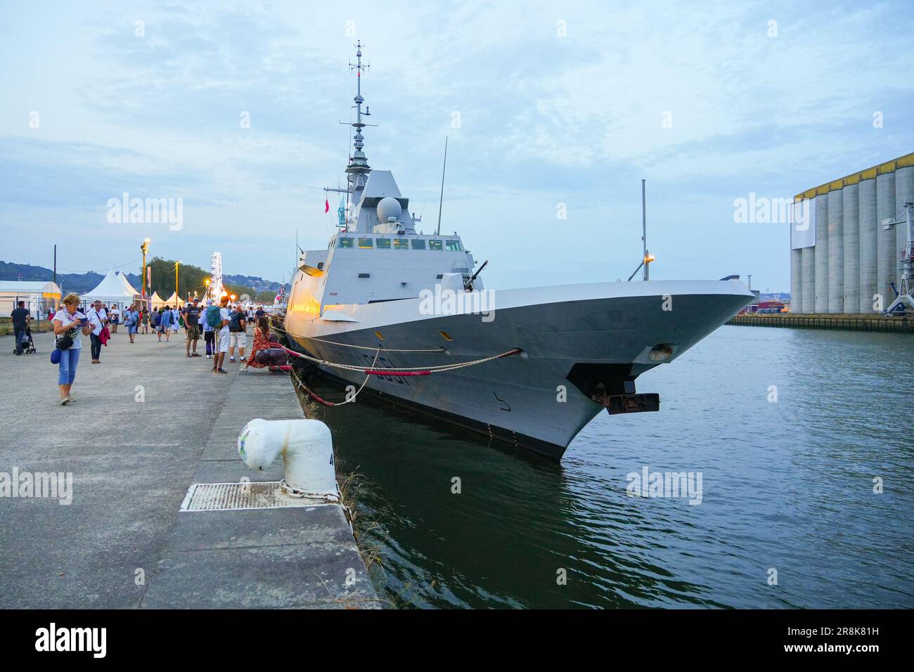 Rouen, France - June 17, 2023 : Aquitaine-class frigate "La Normandie ...