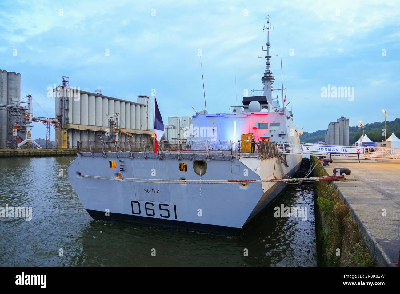 Rouen, France - June 17, 2023 : Aquitaine-class frigate "La Normandie ...