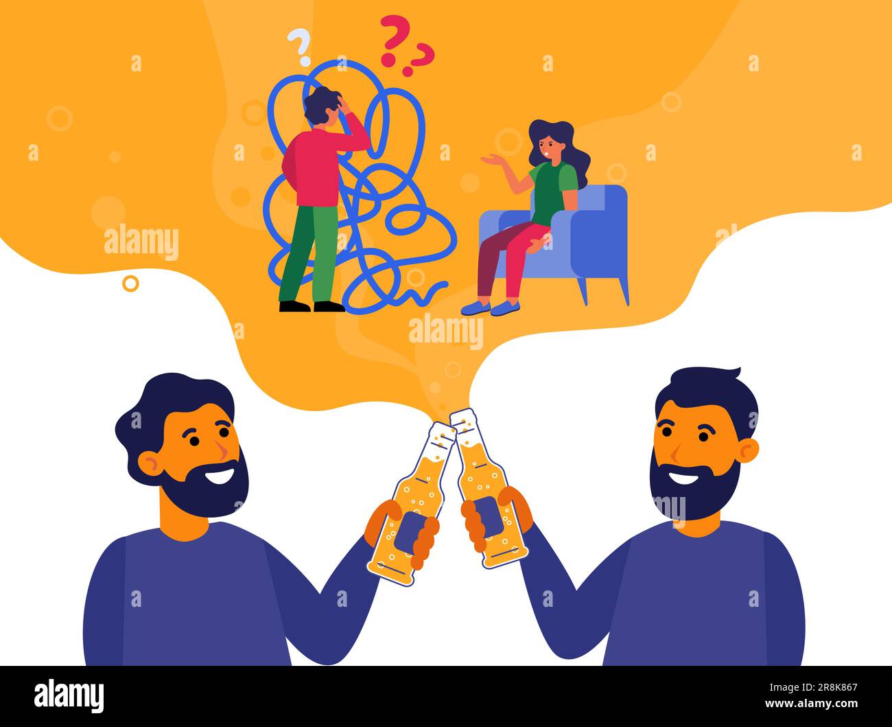 Alcoholic problems Stock Vector Images - Alamy