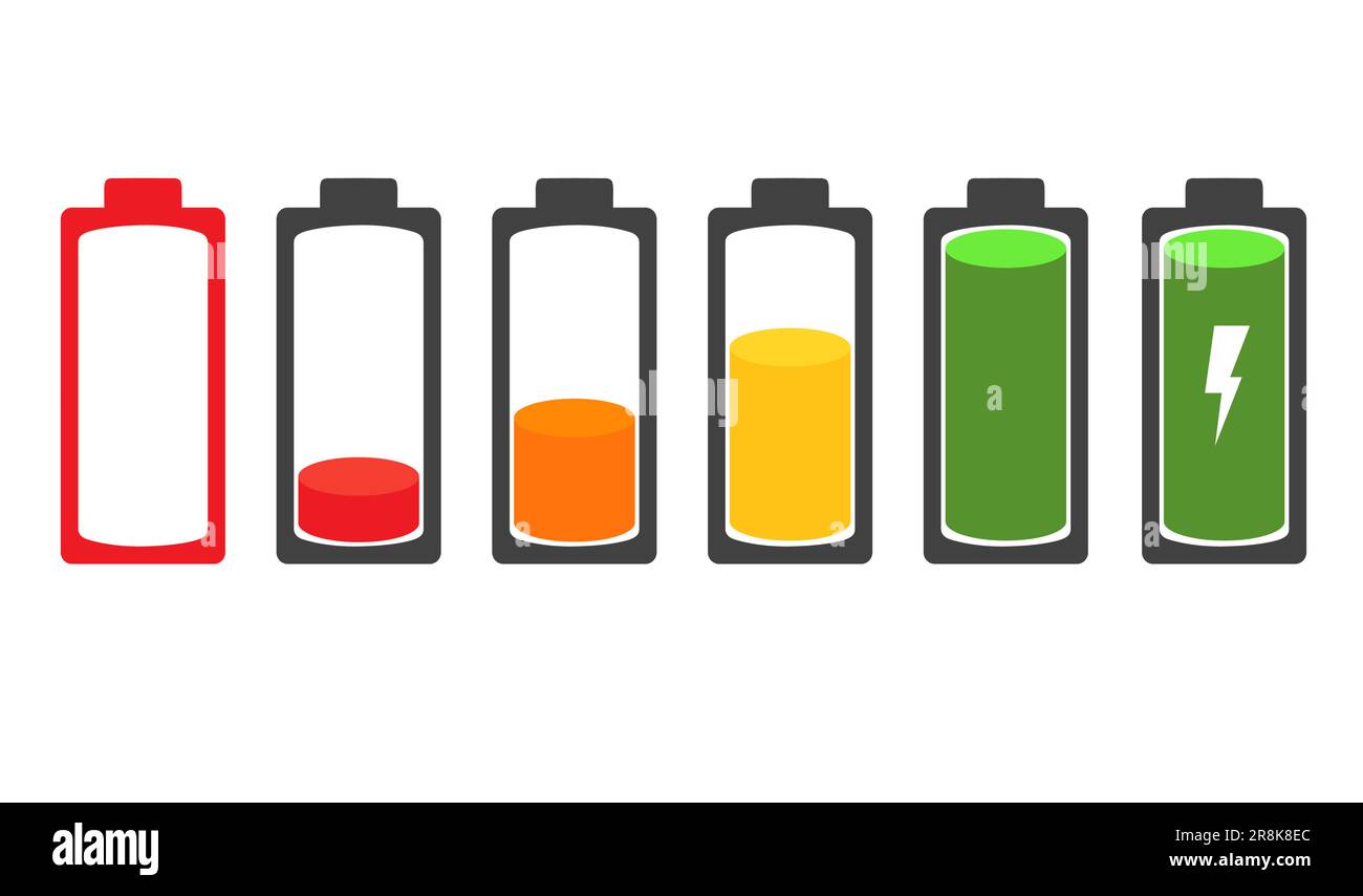 Battery level set Stock Vector Image & Art - Alamy