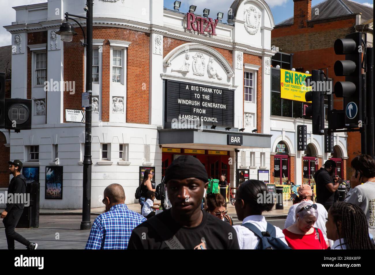 London, UK. 21st June, 2023. A tribute to the Windrush Generation ...
